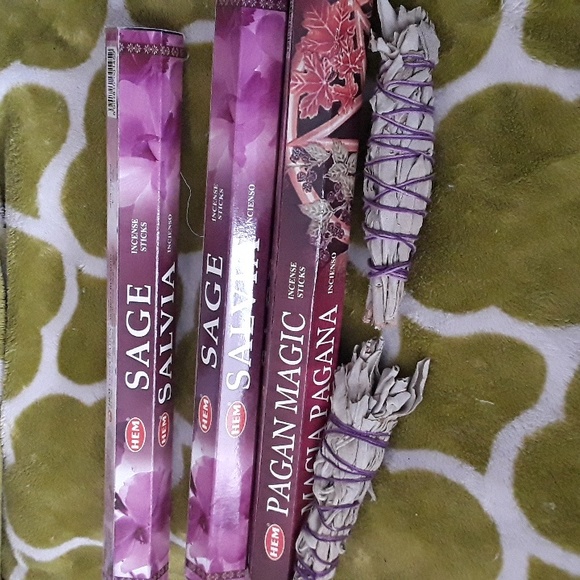 Hem | Other | 2 Sage Mini Smudges Sage Pagan Magic Incense Sticks ...